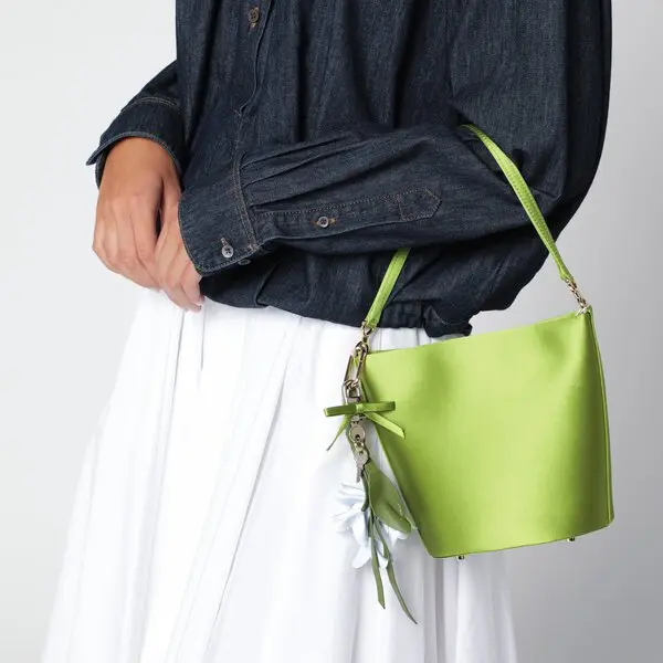 SELF-PORTRAIT Satin Bucket Bag