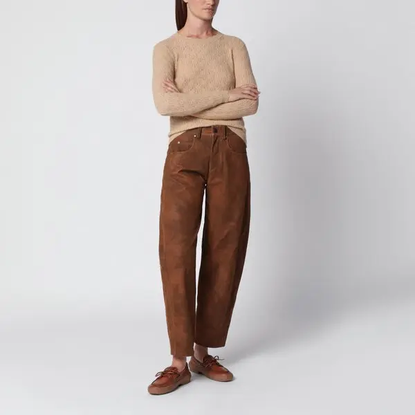 Isabel Marant Étoile Obeline Camel Baby Alpaca Sweater