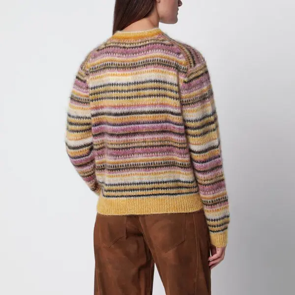 Isabel Marant Étoile Morine Multicolored Striped Mohair Sweater