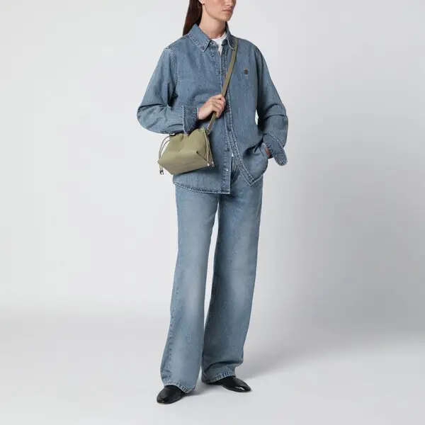 A.p.c. Clay Ninon Mini Recycled Leather-effect Bag - Green