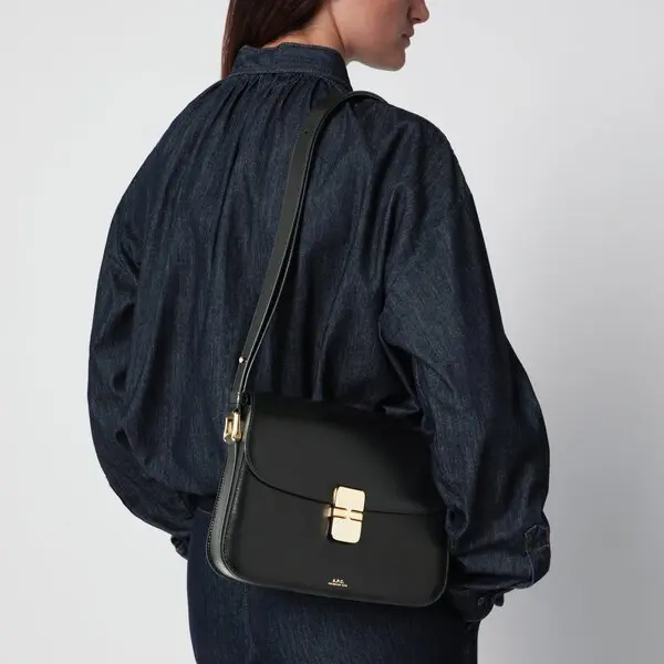 A.p.c. Grace Leather Bag - Black