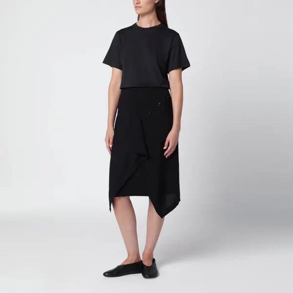 LEMAIRE Merino Wool Blend Midi Skirt