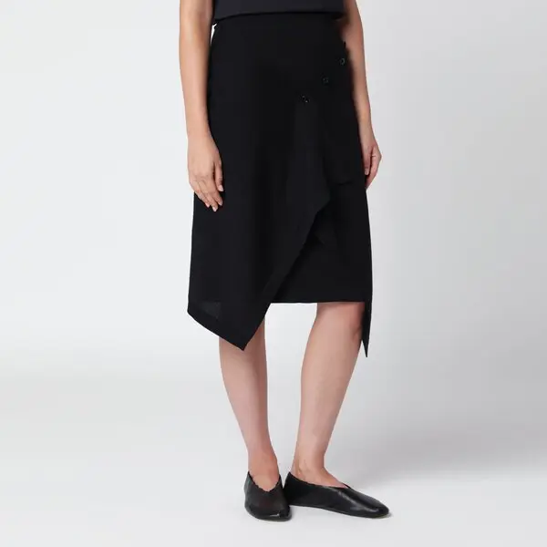 LEMAIRE Merino Wool Blend Midi Skirt
