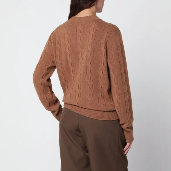 AMI Paris Camel Merino Wool Sweater