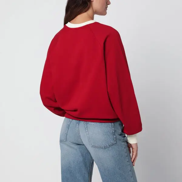 AMI Paris De Coeur Sweatshirt /ivory
