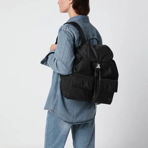 AMI Paris Marcel Nylon Backpack