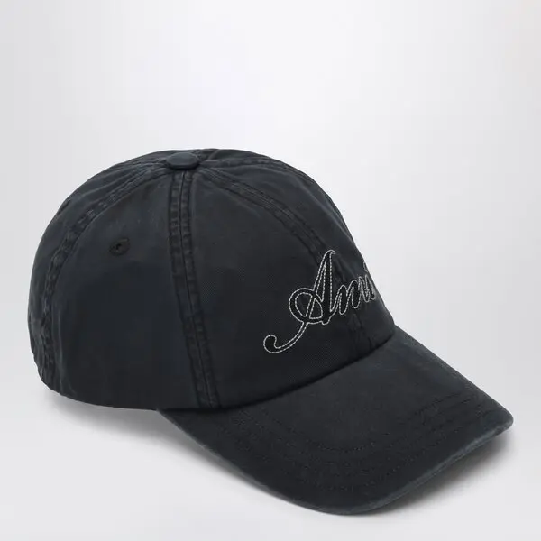 AMI Paris Faded Cotton Cap