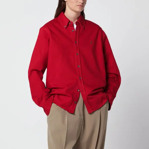 AMI Paris De Caur Ruby Cotton Shirt