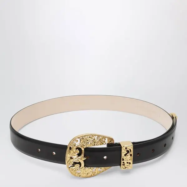 DEHANCHE Versailles Belt /gold In Leather - Black