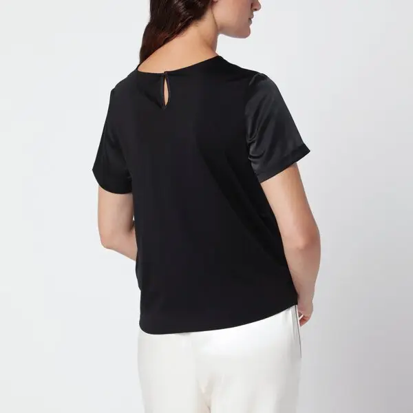Max Mara Satin Crew Neck T-shirt