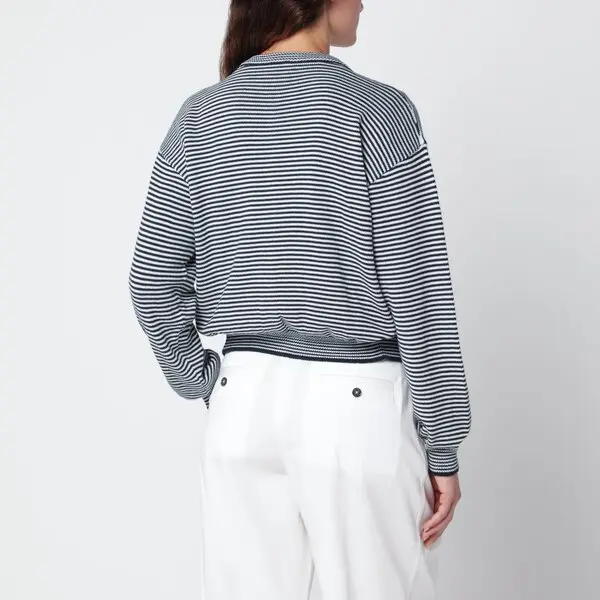 Max Mara Cotton Cardigan With Inlays