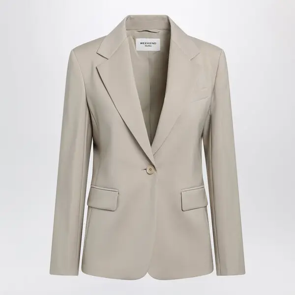 Max Mara Single-breasted Jacket In Wool