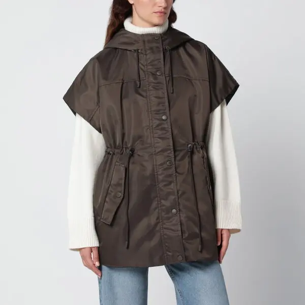 Max Mara Mud-proof Twill Padded Vest - Brown