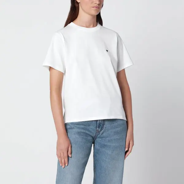Max Mara T-shirt In Pure Cotton Jersey - White
