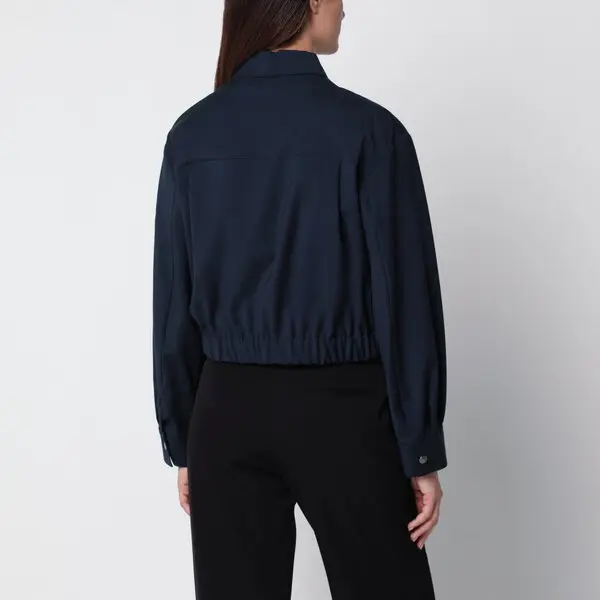 Max Mara Short Wool Jacket - Blue