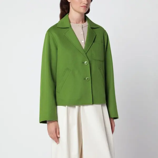 Max Mara Cropped Jacket In Wool-blend Cloth