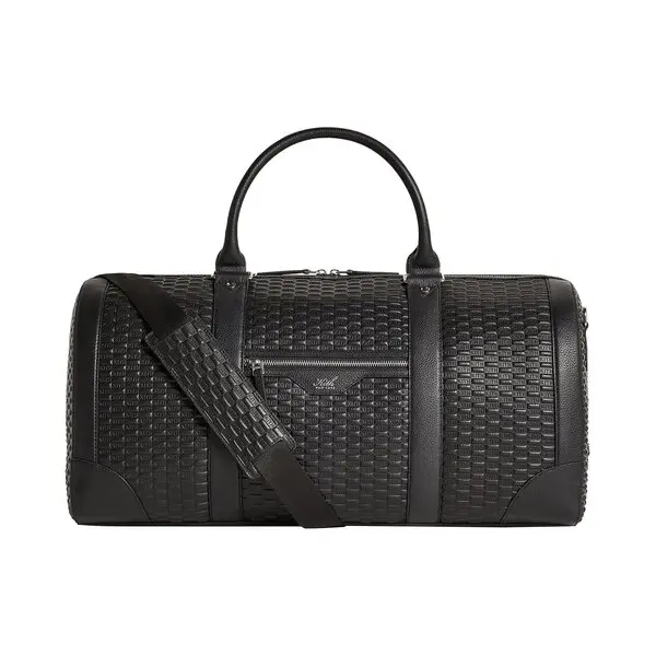 Kith Monogram Tumbled Leather Traveler K55 Duffle Bag