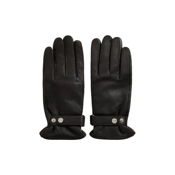 Kith Tumbled Leather Manhattan Gloves - Black