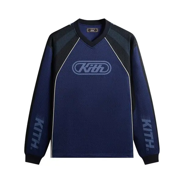 Kith Mesh Donovan Jersey 'trench - Blue