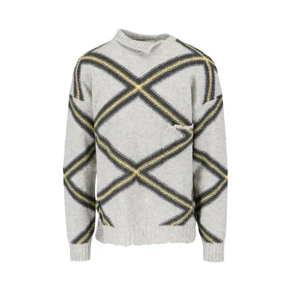 Marni Macro Argyle Roundneck Sweater