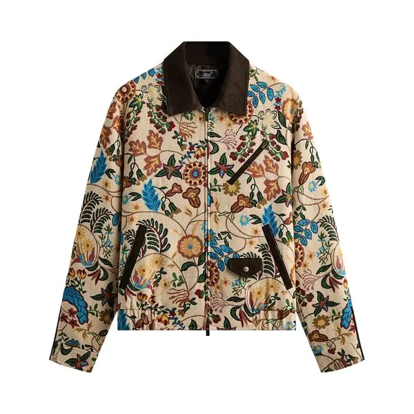 Kith Ornate Floral Tapestry Cassius Blouson Jacket 'durum