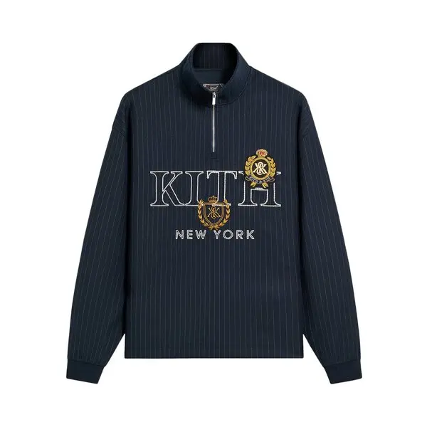 Kith Double Weave Nelson Quarter Zip 'nocturnal