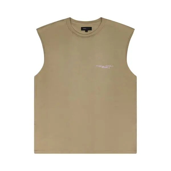 PURPLE BRAND Textured Jersey Sleeveless