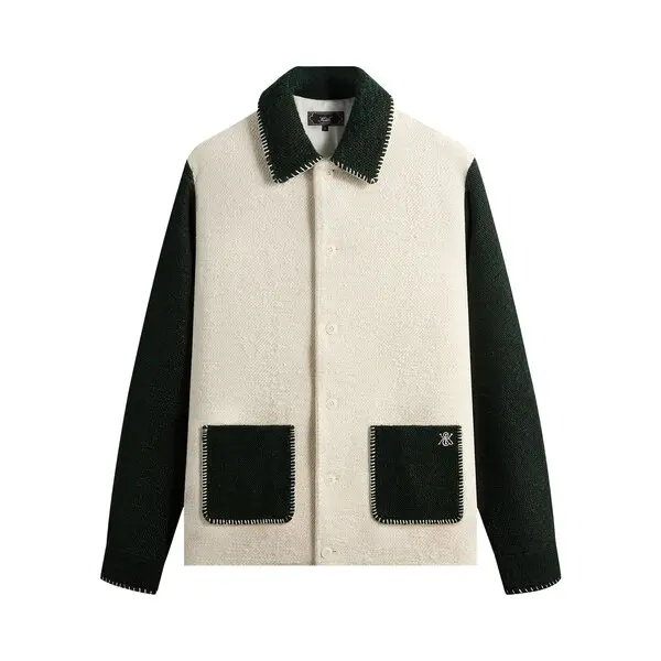 Kith Boucle Boxy Collared Overshirt 'sandrift