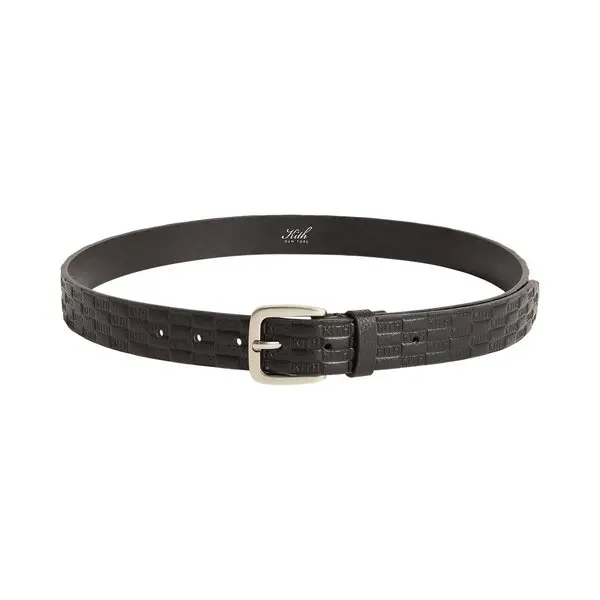Kith Monogram Tumbled Leather Belt
