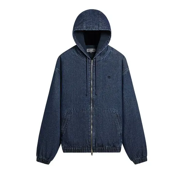 Kith Fleece Lined Denim Nyx Jacket 'indigo