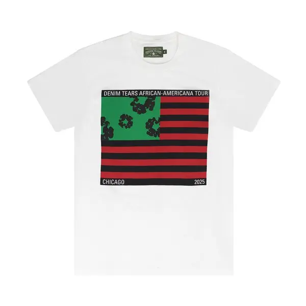 DENIM TEARS Chicago Pop Up T-shirt - White