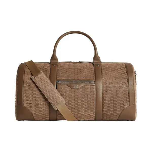 Kith Monogram Suede Traveler K55 Duffle Bag 'java - Tan