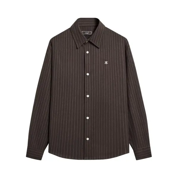 Kith Pinstripe Flannel Tamlin Buttondown Shirt 'clever