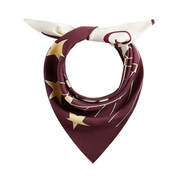 Kith Printed Silk Scarf 'magma