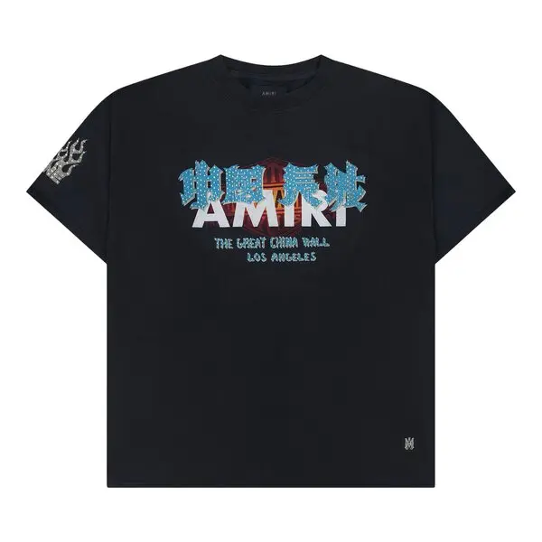 Amiri Crystal Tee - Blue