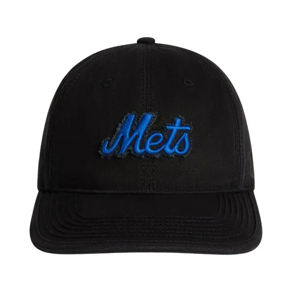 Kith X '47 For The New York Mets Herringbone Brand Franchise Ls Cap - Black