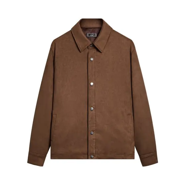 Kith Microsuede Bonded Brixton Shirt Jacket 'hurricane