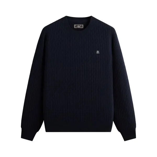 Kith Basketweave Tilden Crewneck 'nocturnal