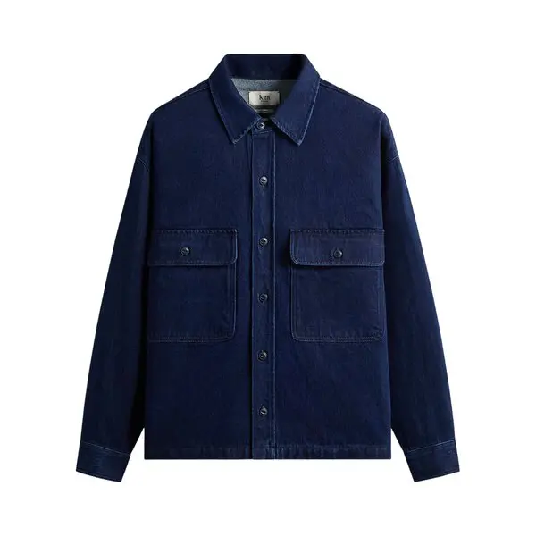 Kith Denim Henson Shirt 'dark Indigo