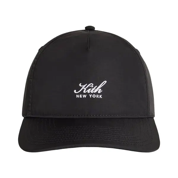 Kith Script Wrinkle Nylon Bay Low Pinch Crown Snapback