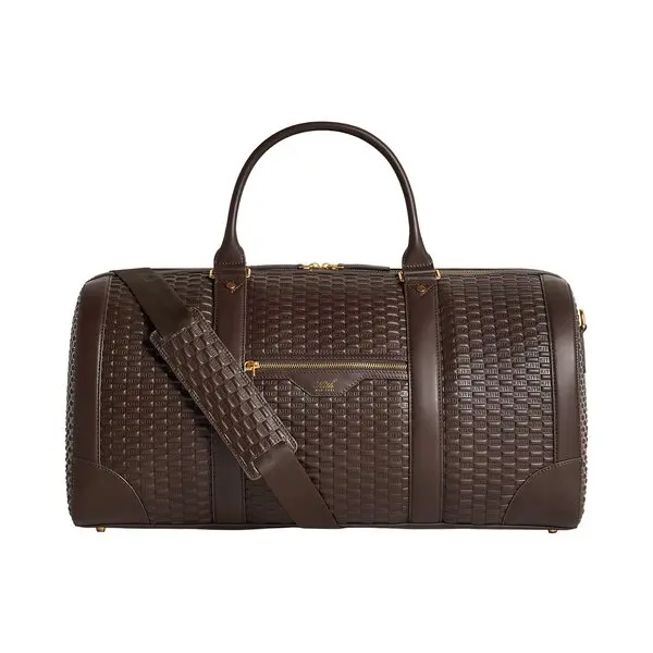 Kith Monogram Smooth Leather Traveler K55 Duffle Bag 'zoom