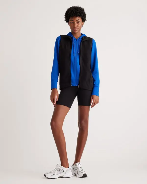 Quince Sweater-knit Fleece Full-zip Vest