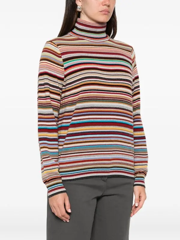 Paul Smith Signature Stripe Roll Neck Sweater