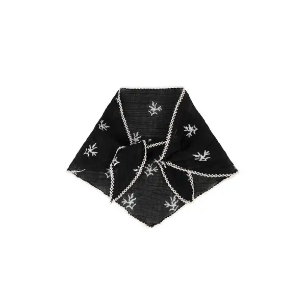 Saachi Embroidered Gauze Bandana