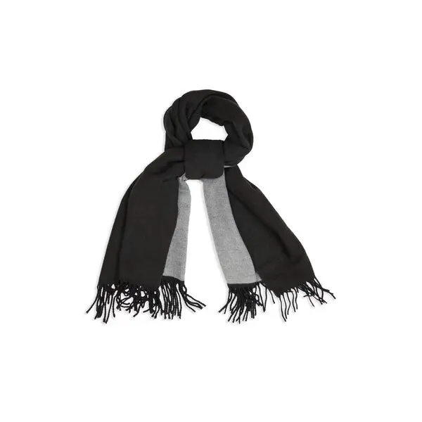 Saachi Solid Fringe Reversible Scarf