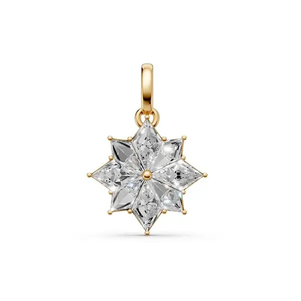 AYA FINE JEWELRY Ottavia Kite Lab Grown Diamond Floral Statement Pendant In Gold - Yellow