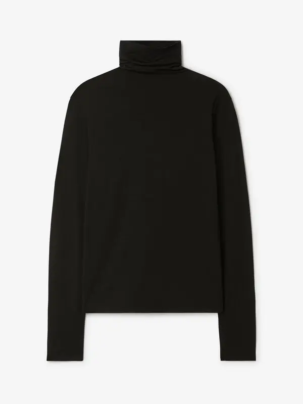 HOUSE OF DAGMAR Wool Jersey Rollneck