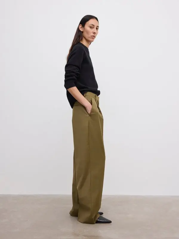 HOUSE OF DAGMAR Relaxed Wool Trousers