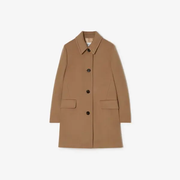 Burberry Wool Cashmere Gosford Tailored Coat - Mid Camel