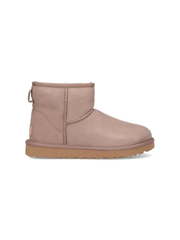 UGG Classic Sheepskin Ankle Boots - Beige